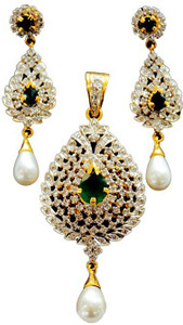 Suvarna Ratnam Silver Gold Jewellery Set Price in India - Buy Suvarna ...