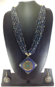 Shiv Kutumb Metal, Stone Blue Jewellery Set Price in India - Buy Shiv ...