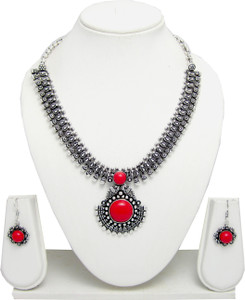Shubh Gems Metal Silver Silver Jewellery Set Price in India - Buy Shubh ...