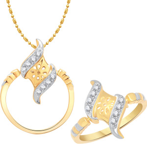 VK Jewels Alloy Gold Jewellery Set Price in India - Buy VK Jewels Alloy ...