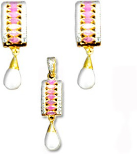 Suvarna Ratnam Silver Gold Jewellery Set Price in India - Buy Suvarna ...