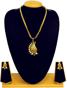 Suvarna Ratnam Silver Gold Jewellery Set Price in India - Buy Suvarna ...
