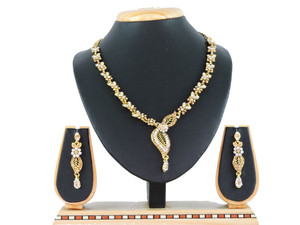 VATSALYA creation Alloy Gold-plated Gold Jewellery Set Price in India ...