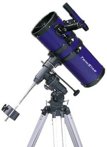 Twin Star Blue Twinstar 6" Short Tube Reflector Telescope Eq Mount ...