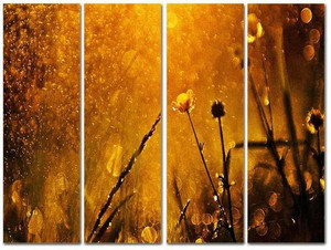 Nature 4 Panel Wall Art Painting With Matte Coating 24x18 inches on 4mm ...