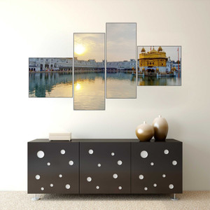 Impression Wall 24 cm Golden Temple Self Adhesive Sticker Price in ...