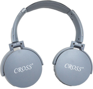CROSS WIRELESS BLUETOOTH HEADPHONE WITH MIC & EXTRA BASS (GREY ...