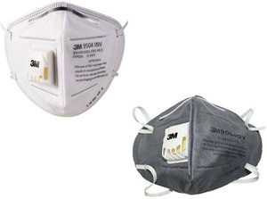 3M Pollution Mask and Respirator 9504-INV-P P2 & 9004GV Price in India ...
