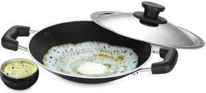 Jonty JONTY NONSTICK APPACHETTY Appachatty Pan 20 cm diameter with Lid ...