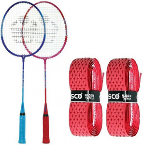 COSCO Combo of Four- Two 'CB 80 Junior' Badminton racket and Two 'Extra ...