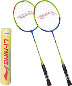 LI-NING Badminton Full Set (Smash XP 810 Strung Badminton Racquet Set ...