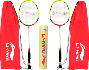 LI-NING Badminton Full Set (XP 80 Strung Badminton Racquet Set of 2 ...
