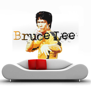 Impression Wall 61 cm Bruce Lee PVC Sticker (Cover Area :- 33 X 24 inch ...