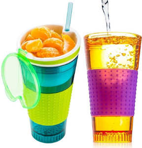 mega star 2-IN-1 Snack And Drink Cup / Bottle / Water Bottle / Snacks ...