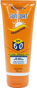 BIOCARE Sunscreen - SPF 50 Suncoat Sunscreen Cream SPF60 - 200g - Price ...