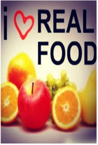 AOVP0594 I Love Real Food Motivational Poster Gym Workout Paper Print ...