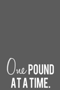 AOVP0107 Fitness One Pound At A Time Motivational Poster Gym Workout ...