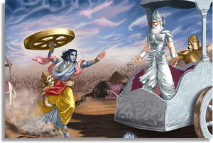 Abhimanyu with Wheel in Mahabharatha Yuddh - the greatest war in ...