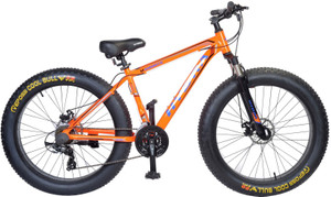 Hydra Mammoth Fat Bike With Disc Brake For Adults Orange&Blue 26 T ...