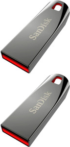SanDisk Cruzer Force USB Flash Drive Metal Casing - Combo of Two 16 GB ...