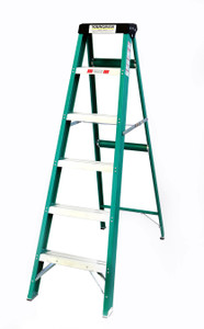 YOUNGMAN 6 Step electric shock proof ladder with tool tray and capacity ...
