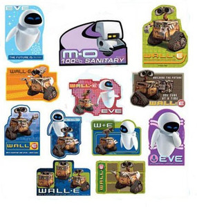 Generic Wall-E - Set of 12 Larger Stickers by Wall-E - Wall-E - Set of ...