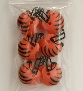 Generic 6 Pack Cincinnati Bengals 2017 NFL Helmet Mini Football 2" Inch ...