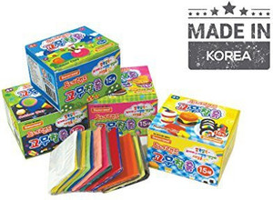 Generic 15 Colors DIY Rubber Clay for Kids - Made in Korea - 15 Colors ...