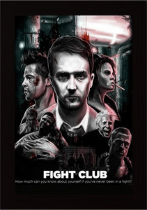 Posterskart 'Fight Club Art' Framed Poster Paper Print - Art ...