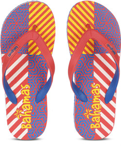 BAHAMAS Men BH0070GRDBL7 Slippers - Buy Red Blue Color BAHAMAS Men ...