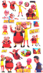 AARTI 8 cm MOTU PATLU Self Adhesive Sticker Price in India - Buy AARTI ...