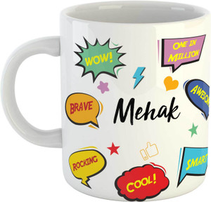 Ashvah Mehak Name Ceramic Coffee Mug Price in India - Buy Ashvah Mehak ...