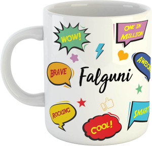 ARTBUG Falguni Name Ceramic Coffee Mug Price in India - Buy ARTBUG ...