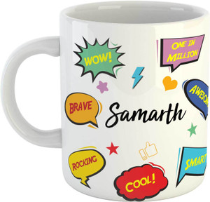 Ashvah Samarth Name Ceramic Coffee Mug Price in India - Buy Ashvah ...