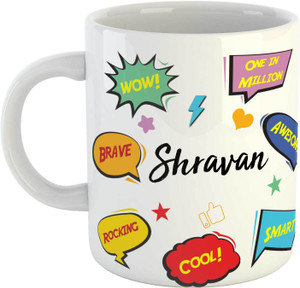 ARTBUG Shravan Name Ceramic Coffee Mug Price in India - Buy ARTBUG ...