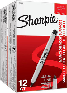 Flipkart.com | Sharpie 37001 Permanent Markers, Ultra Fine Point, Black ...