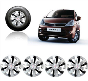AUTO PEARL Premium Quality Car Full Wheel Cover Caps Silver And Black ...