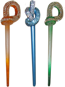 GOPIYA Combo of Multi Color Juda Sticks Bun Stick Price in India - Buy ...