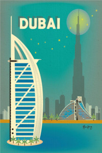dubai 12 inch x 18 inch creative posters Paper Print - Art & Paintings ...
