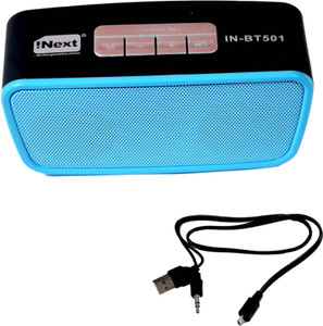 Buy Inext 501 BT FM USB/ SD Portable Bluerooth speakar HAV-124 (BLUE) 3 ...