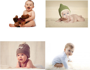 Print Station Cute Baby Poster Smiling New Born Kid Infant Child Wall ...