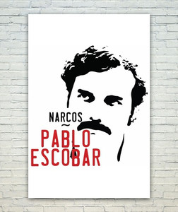 Posterskart Narcos Pablo Minimal Art Poster Paper Print - Art ...