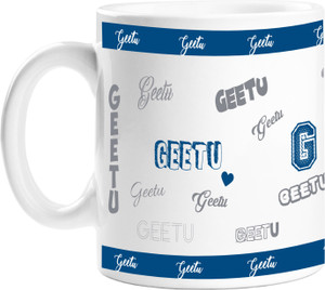 PrintAttic Me, Myself & I - Geetu (Name Edition) Ceramic Coffee Mug ...