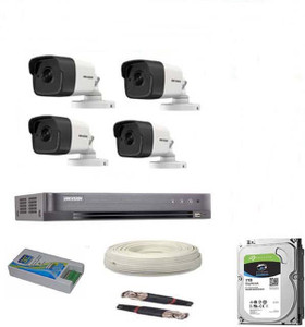 HIKVISION FULL HD 5MP CAMERAS COMBO KIT 4CH HD DVR+ 4 BULLET CAMERAS ...