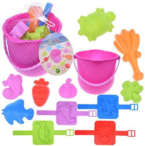 FUN LITTLE TOYS Summer Beach Sand Toy Tool Set Colorful Play Sand Play ...