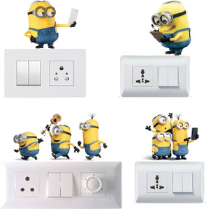 AH Decals 35 cm Minions Switch Stickers Set Of 4 With Different ...
