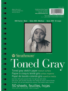 Strathmore 400 Toned Gray Long Side Spiral Bound Sketch Pad Price in ...