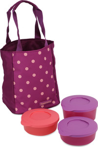 Flipkart.com | TUPPERWARE Polka Lunch Set 3 Containers Lunch Box