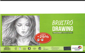 Flipkart.com | BRuSTRO Super Series Unruled A3 200 gsm Drawing Paper ...