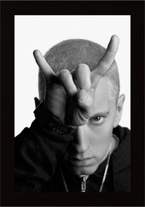 Posterskart Eminem Horns Framed Poster Paper Print - Art & Paintings ...